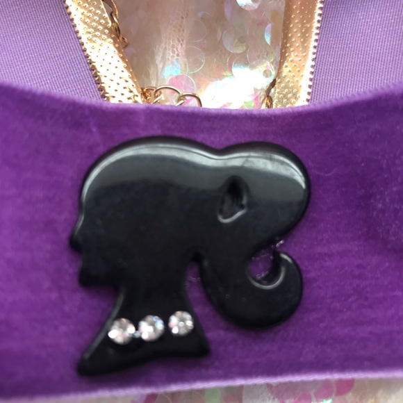 Jewelry | Purple Velvet Black Barbie Choker Necklace | Poshmark